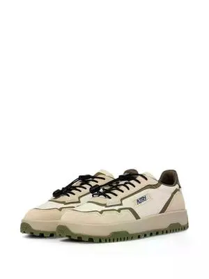 AUTRY Wildpace Low Sneakers In Ripstop Nylon And Suede - Neutrals