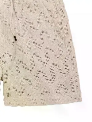OAS Company Atlas Crochet Shorts - Neutrals