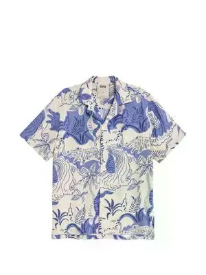 OAS Company Mystea Rocco Button-down Shirt - Neutrals