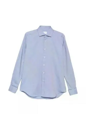 XACUS Classic-collar Long-sleeve Shirt - Blue