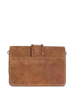 Roberto Festa Alma Whipstitch Trim Shoulder Bag - Brown