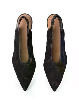 ODISSI Maria Lace Heeled Pumps