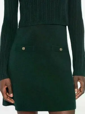 Maje Ribbed-knit Mini Dress And Sweater Set