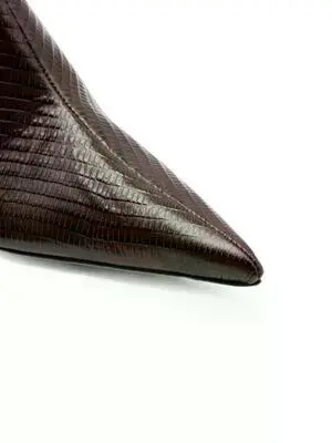 GIABORGHINI Tara Reptile-effect Chelsea Ankle Boots