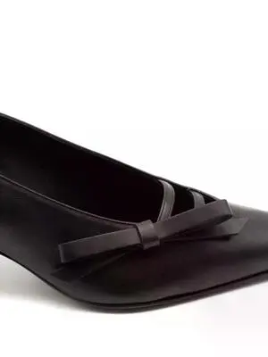 GIABORGHINI Oli Bow Detail Pumps - Black