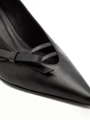 GIABORGHINI Oli Bow Detail Pumps - Black