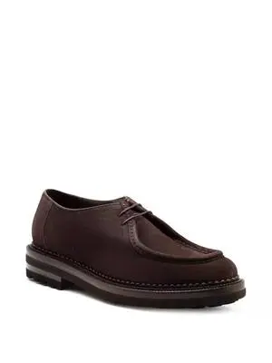 GREEN GEORGE Apron-toe Suede Derby Shoes