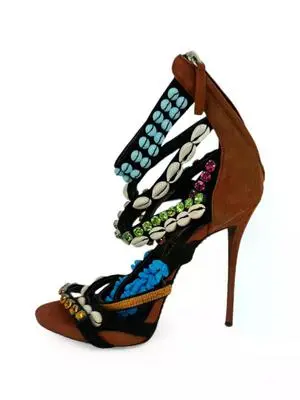 GIUSEPPE ZANOTTI 2010s Embellished Seashell Sandals