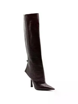 GIABORGHINI Reptile-print Knee-high Boots