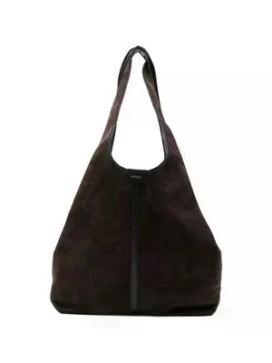 Soeur Suede Leather Shoulder Bag - Brown