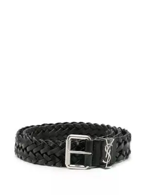 Saint Laurent Cassandre-detail Belt - Black