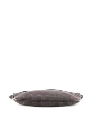 Gucci Vintage Pochette Shoulder Bag Gg Canvas Small Hobo Bag - Brown
