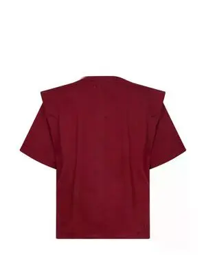 MARANT ETOILE Shoulder-pad T-shirt - Red