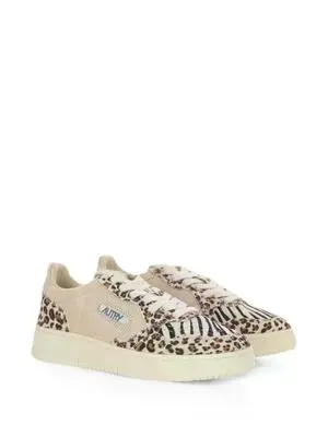 AUTRY Medalist Low Leopard-print Lace-up Sneakers