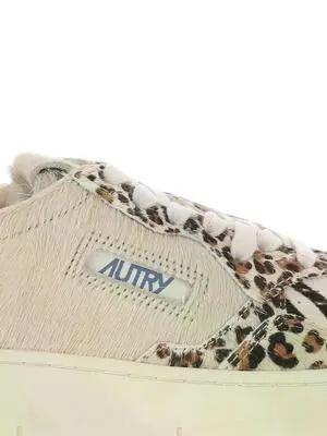 AUTRY Medalist Low Leopard-print Lace-up Sneakers
