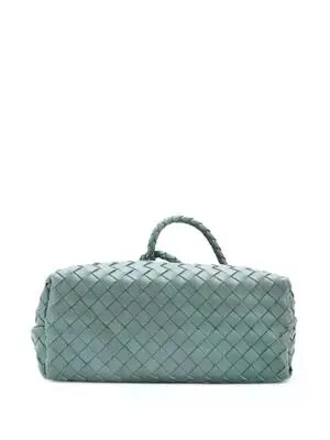 Bottega Veneta Intrecciato Nappa Medium Satchel Andiamo Top Handle Bag - Green