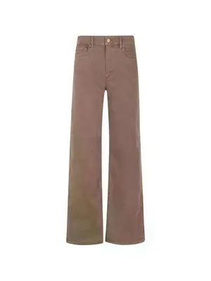 Paige Wide-leg Trousers - Brown