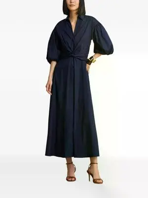 Ralph Lauren Twist-front Midi Dress