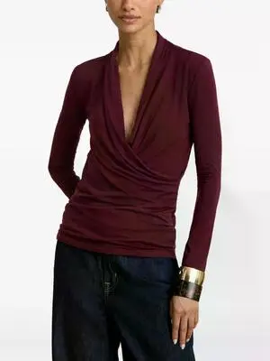 Ralph Lauren Hadara Wrap-style Blouse