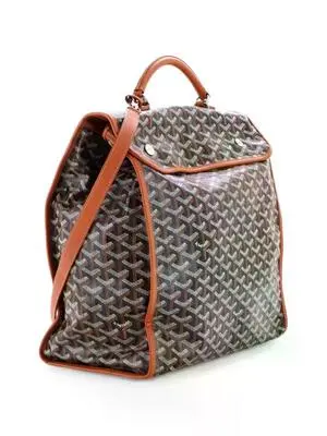 Goyard Saint Leger Briefcase Coated Canvas Backpack