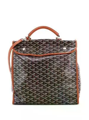 Goyard Saint Leger Briefcase Coated Canvas Backpack - Brown