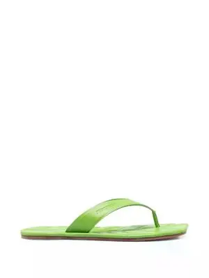 JW Anderson Leaf Quilted Leather Flat Sandals