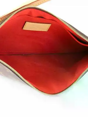 LOUIS VUITTON Neverfull Pochette Monogram Canvas Large Pouch - Brown