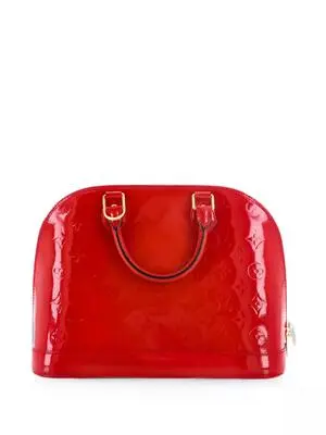LOUIS VUITTON Alma Handbag Monogram Vernis Pm Satchel