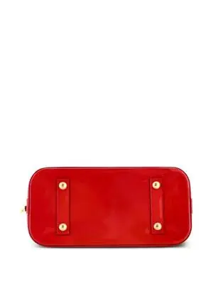 LOUIS VUITTON Alma Handbag Monogram Vernis Pm Satchel - Red