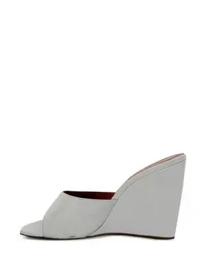 Amina Muaddi Lupita Wedge Sandals