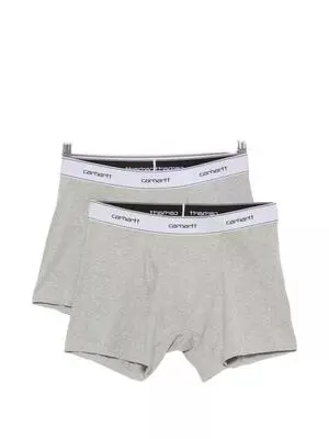 Carhartt Work In Progress Logo-waistband Boxers - Grey