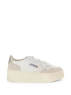 AUTRY Medalist Platform Sneakers In Suede And Leather