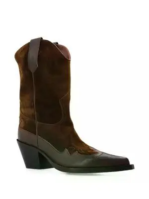 Paris Texas Dakota Cowboy Boots - Brown