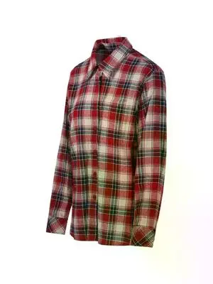 P.a.r.o.s.h Check-print Crystal-embellished Shirt - Red