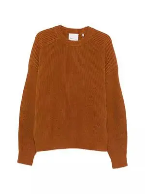 MARANT Ribbed-knit Crew-neck Sweater - Brown