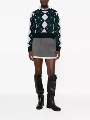 Maje Turtleneck Sweater With Ribbed Cuffs And Hem - Green