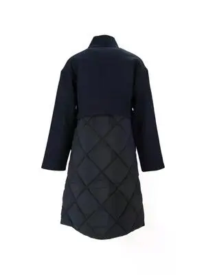 K-WAY Quilted Wool-blend Parka Coat