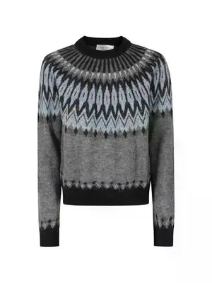 ROBERTO COLLINA Patterned Sweater - Grey