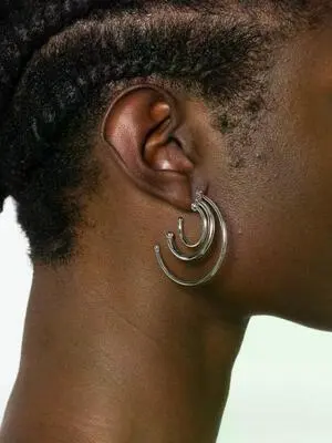 PANCONESI Pierced Solar Triple-hoop Earrings