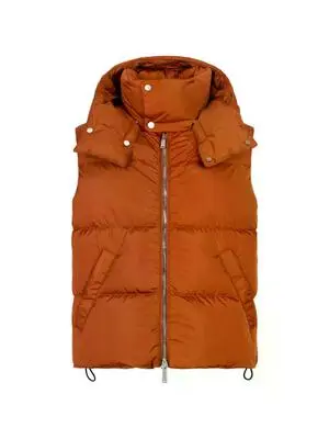 Dsquared2 Hooded Down Vest - Orange