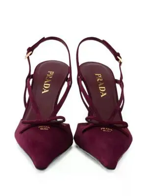 Prada Suede Slingback Pumps