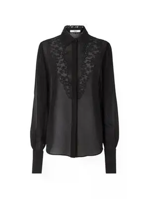 Fendi Georgette Shirt - Black