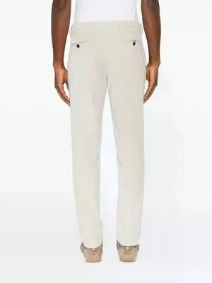 BRIGLIA 1949 Corduroy-effect Straight-leg Trousers - Neutrals