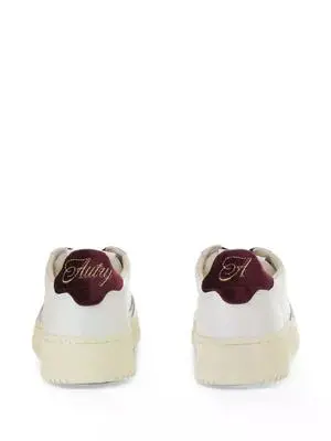 AUTRY Velvet-trim Leather Sneakers