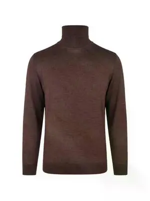 Pal Zileri Ribbed-trim Roll-neck Sweater - Brown