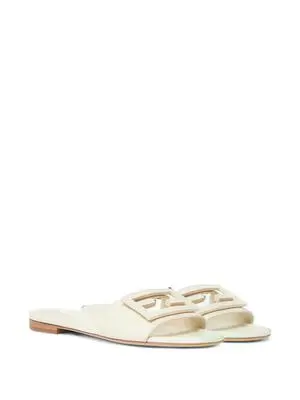 Fendi Baguette Leather Slides