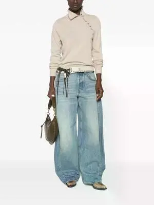 Isabel Marant Étoile Jovienne Press-stud Sweater - Neutrals