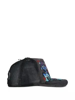 Ed Hardy Panteras Rhinestone-embellished Trucker Hat - Black