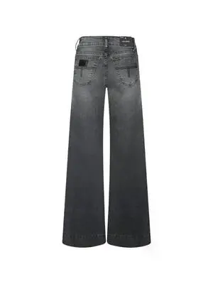 LOIS Faded Wide-leg Jeans