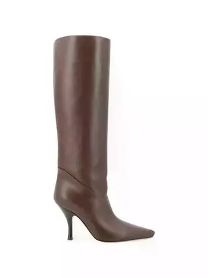 Paris Texas Pointed-toe Knee-high Boots - Brown